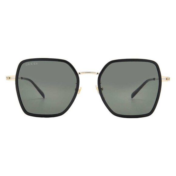 Gucci | Accessories | New Gucci Grey Square Ladies Sunglasses Gg85sa ...